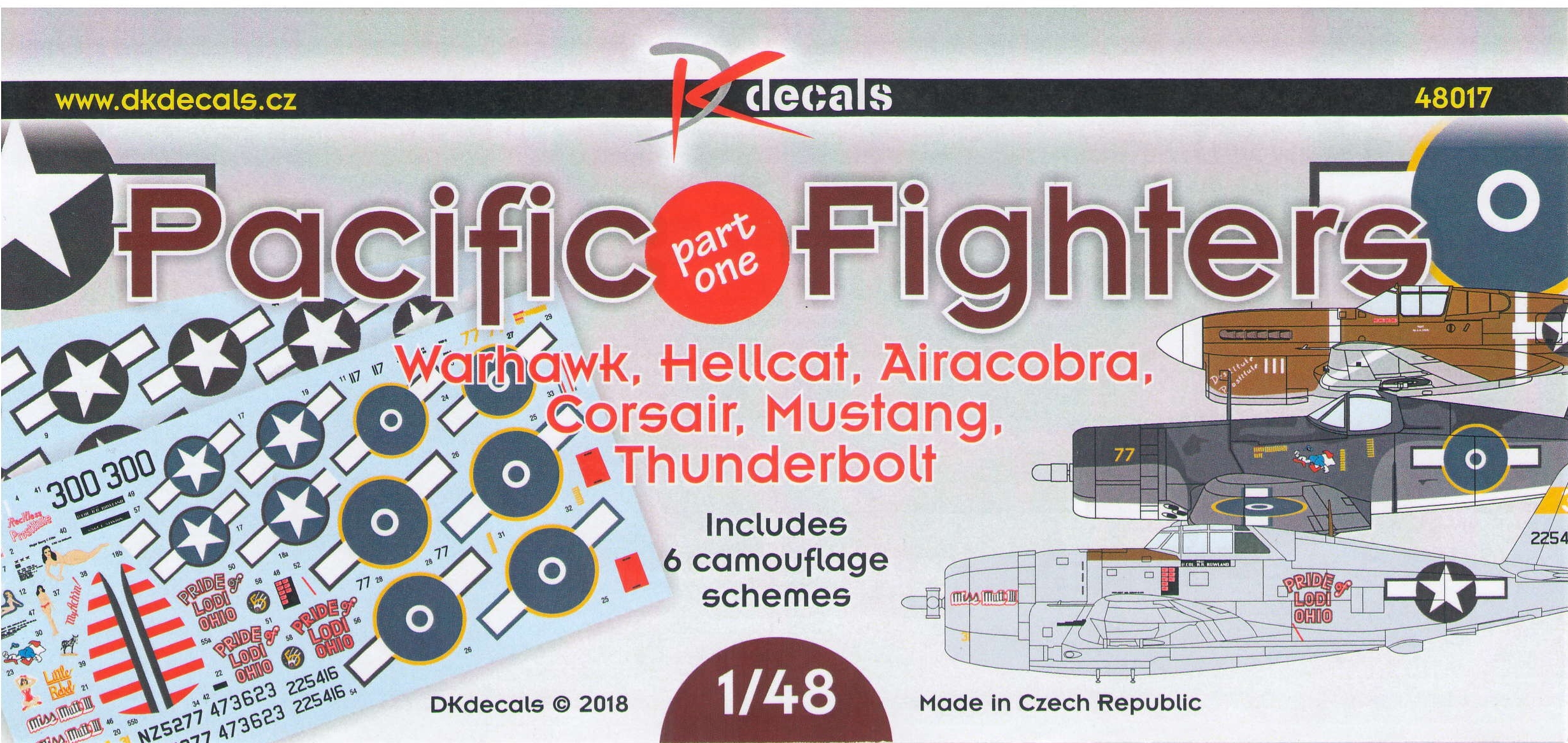 Decal Review – DK decals Pacific Fighters Part One (48017) – Iwo Jima ...
