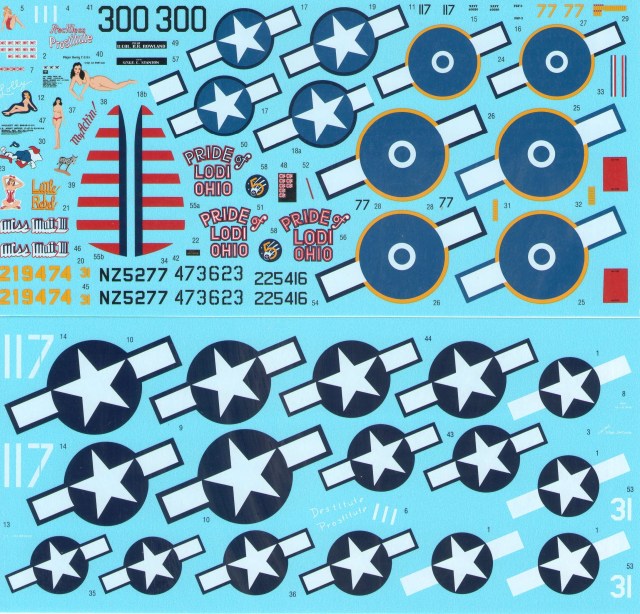 Decal Review – DK decals Pacific Fighters Part One (48017) – Iwo Jima ...