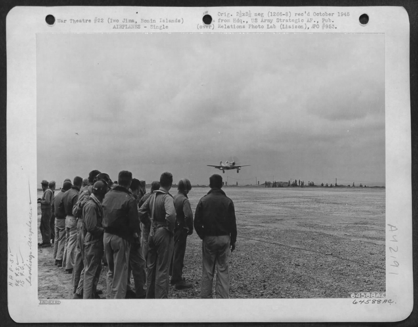 Photo(s) of the Week; 45th and 78th Fighter Squadrons Arrive on Iwo ...