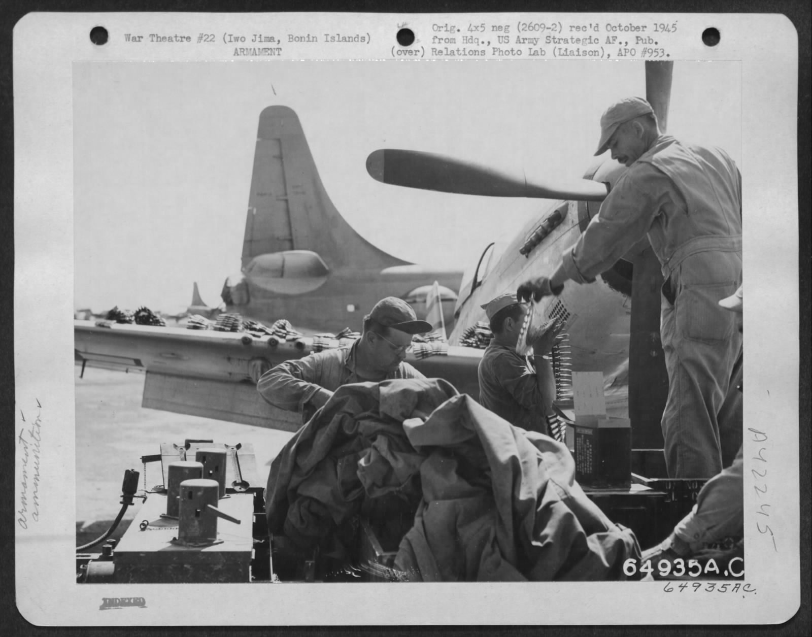 Photo(s) of the Week; Mission Prep for April 19, 1945 VLR Strike ...